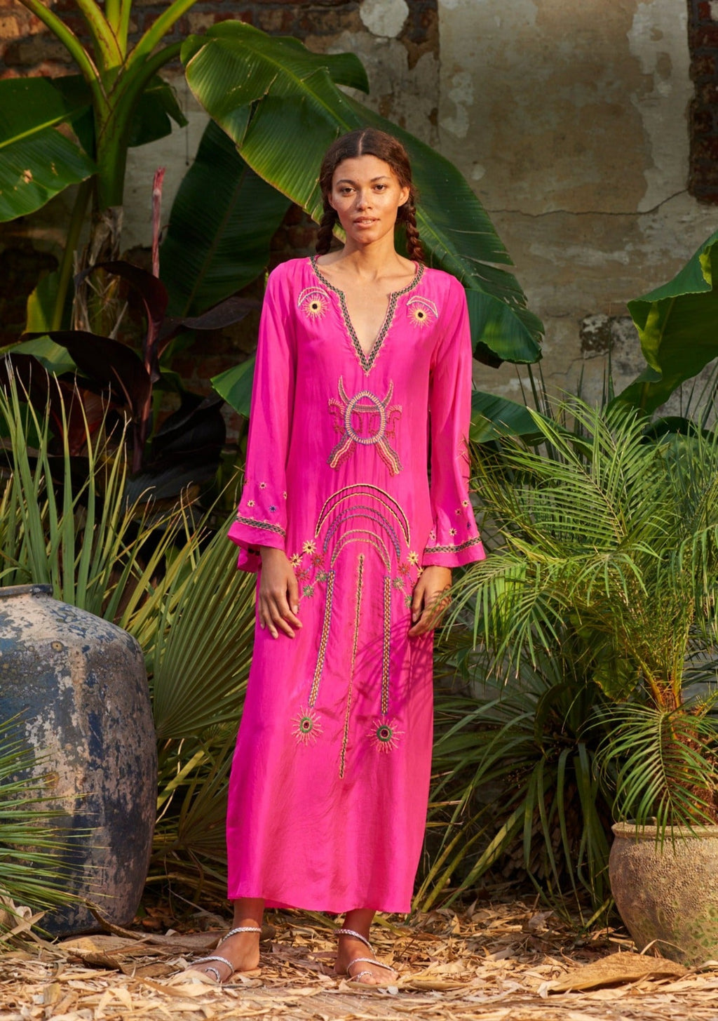 India Kaftan Pink II – Muzungu Sisters UK