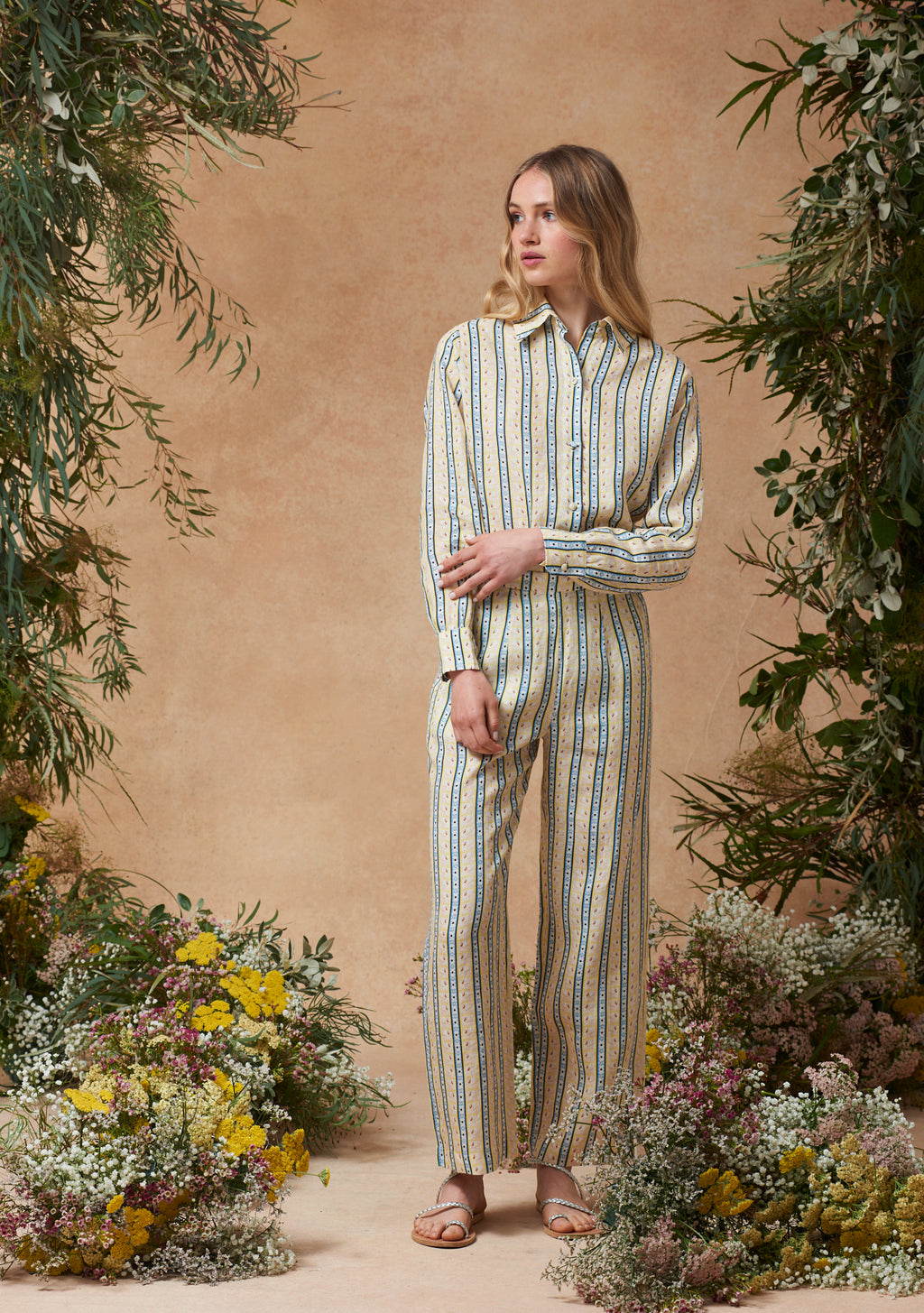 Leo Pants Swan Stripe Buttercup – Muzungu Sisters UK