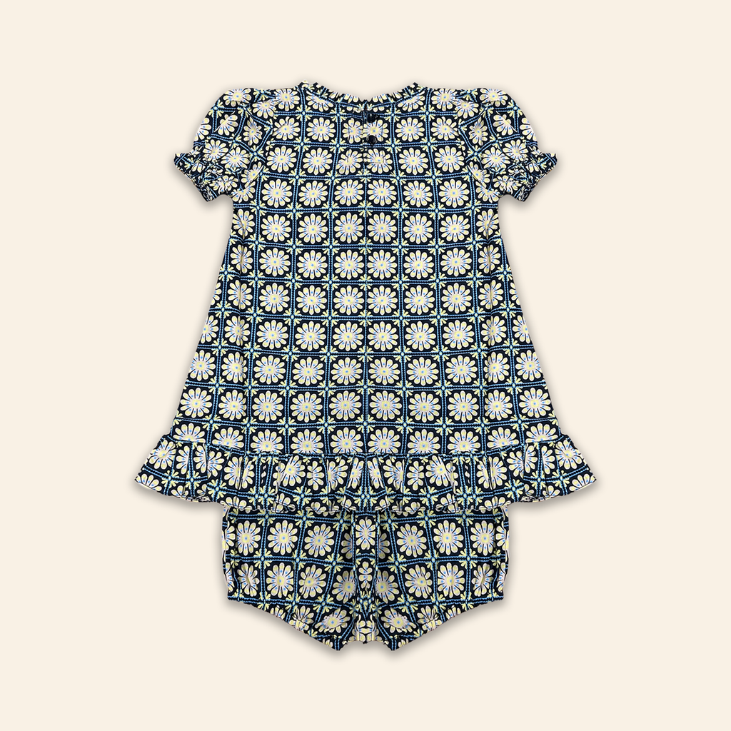 Kids Bella Dress Starflower Tile – Muzungu Sisters UK