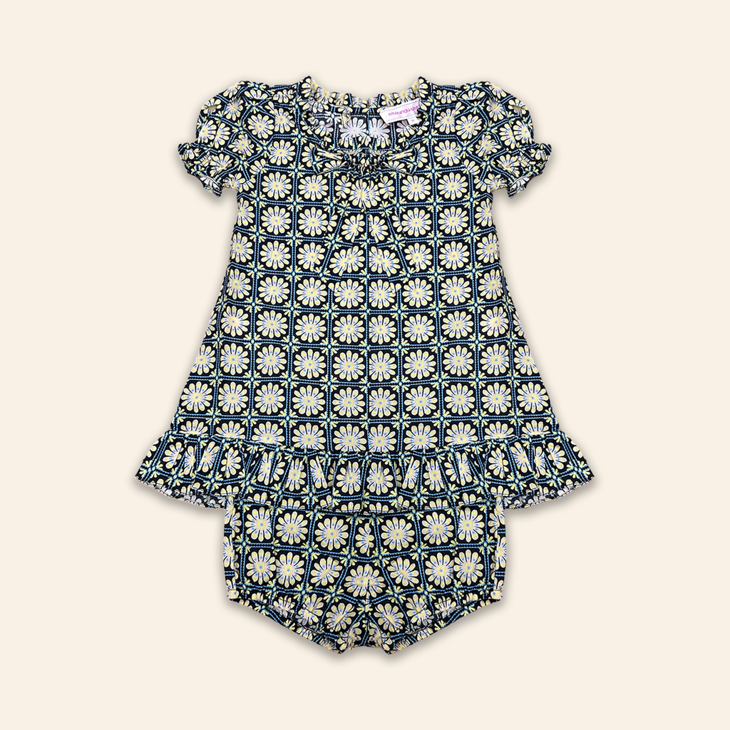 Kids Bella Dress Starflower Tile – Muzungu Sisters UK
