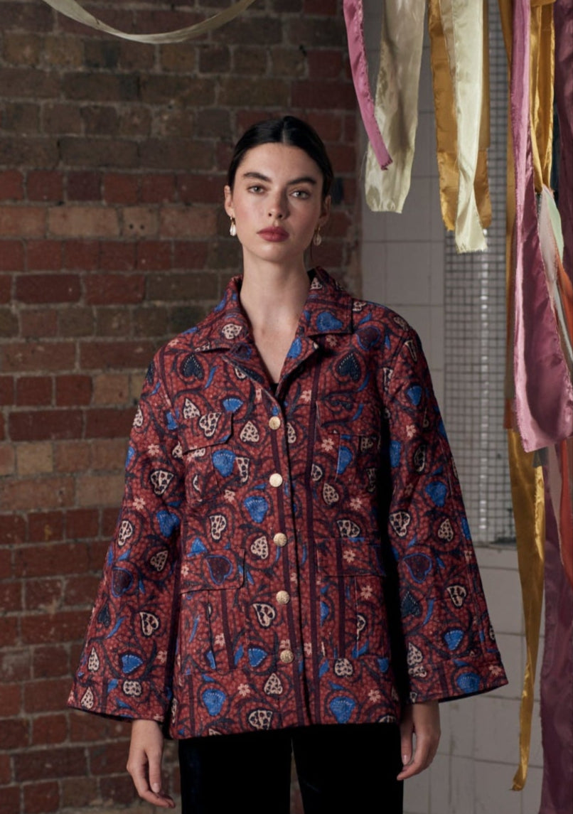 Dylan Jacket Batik Heart – Muzungu Sisters UK