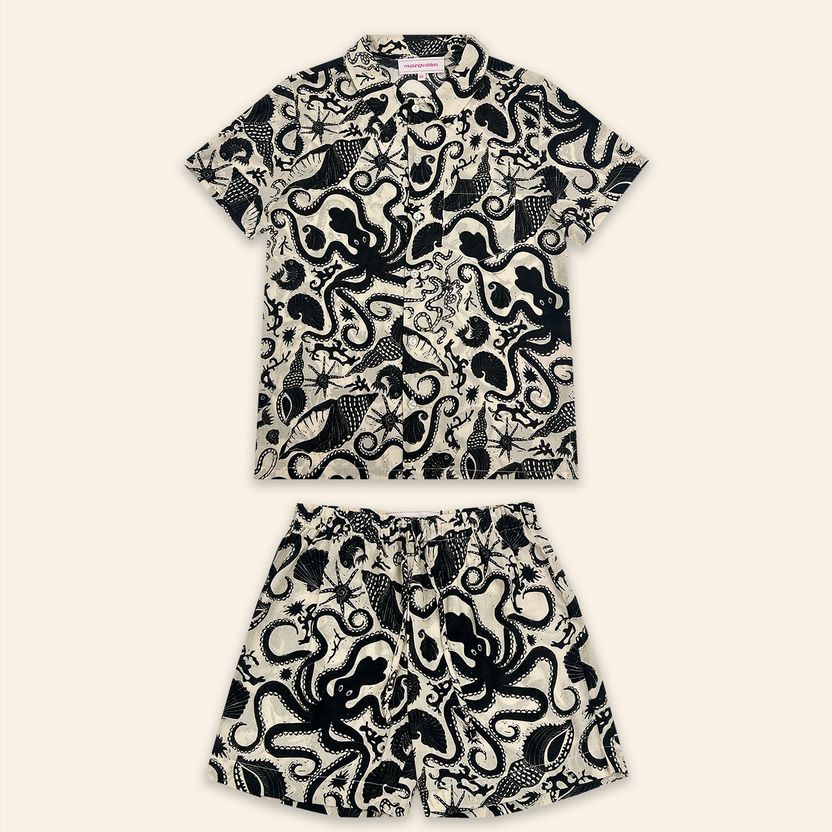 Kids Aryo Shirt and Otto Shorts Octopus Friend – Muzungu Sisters UK